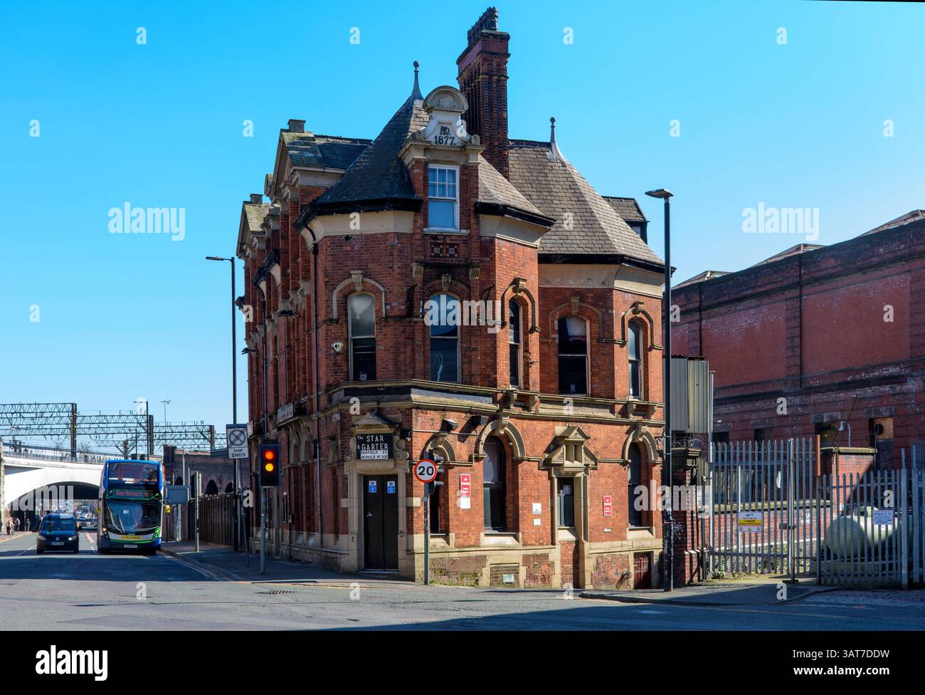 The Star and Garter public house, Fairfield Street, Manchester, England ...