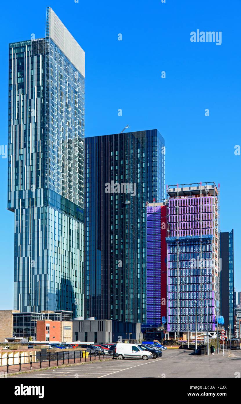 The Beetham Tower, the Viadux apartment block, and a future hotel ...