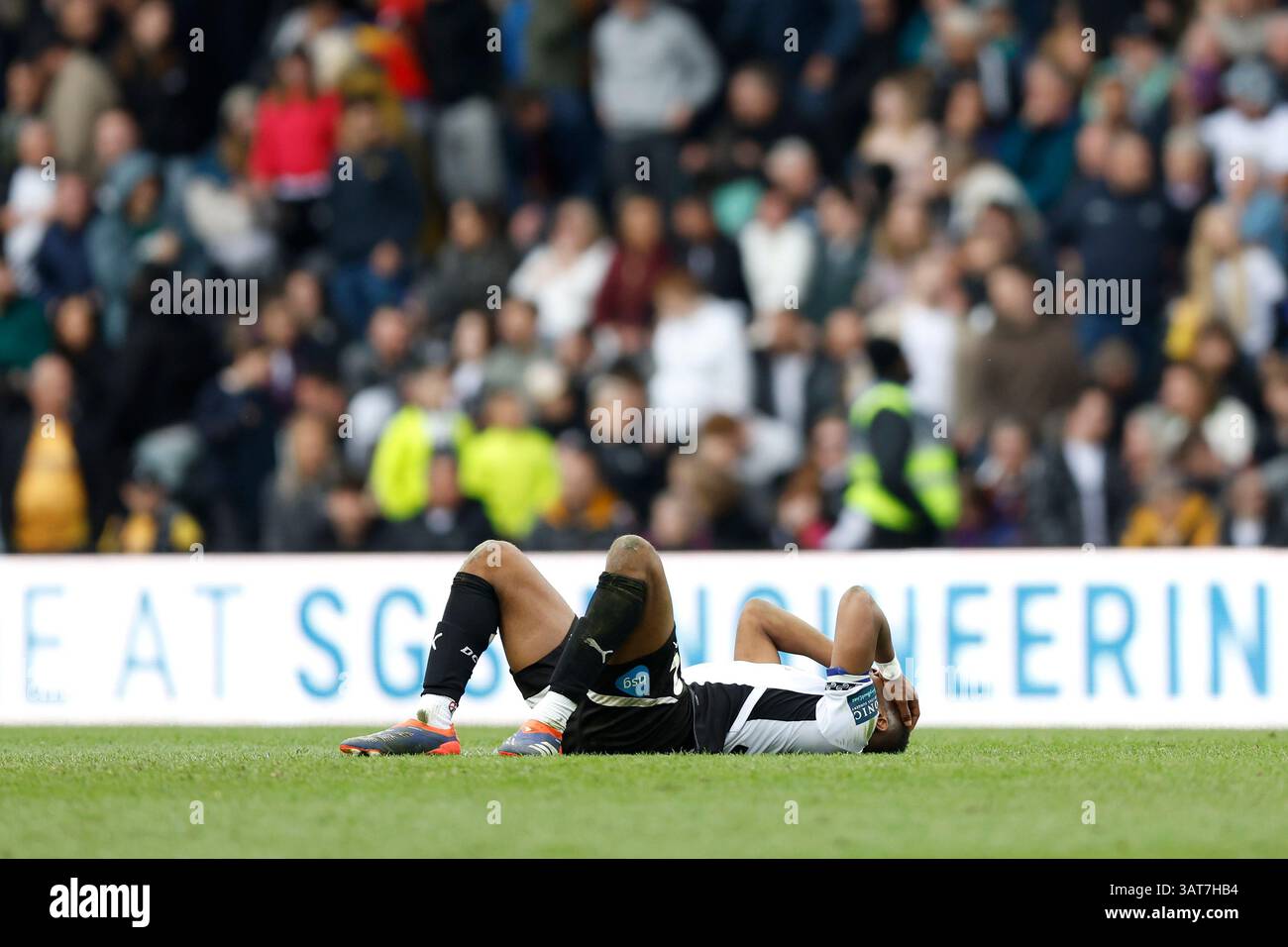 Derby County's Ebou Adams reacts following defeat in the Sky Bet ...