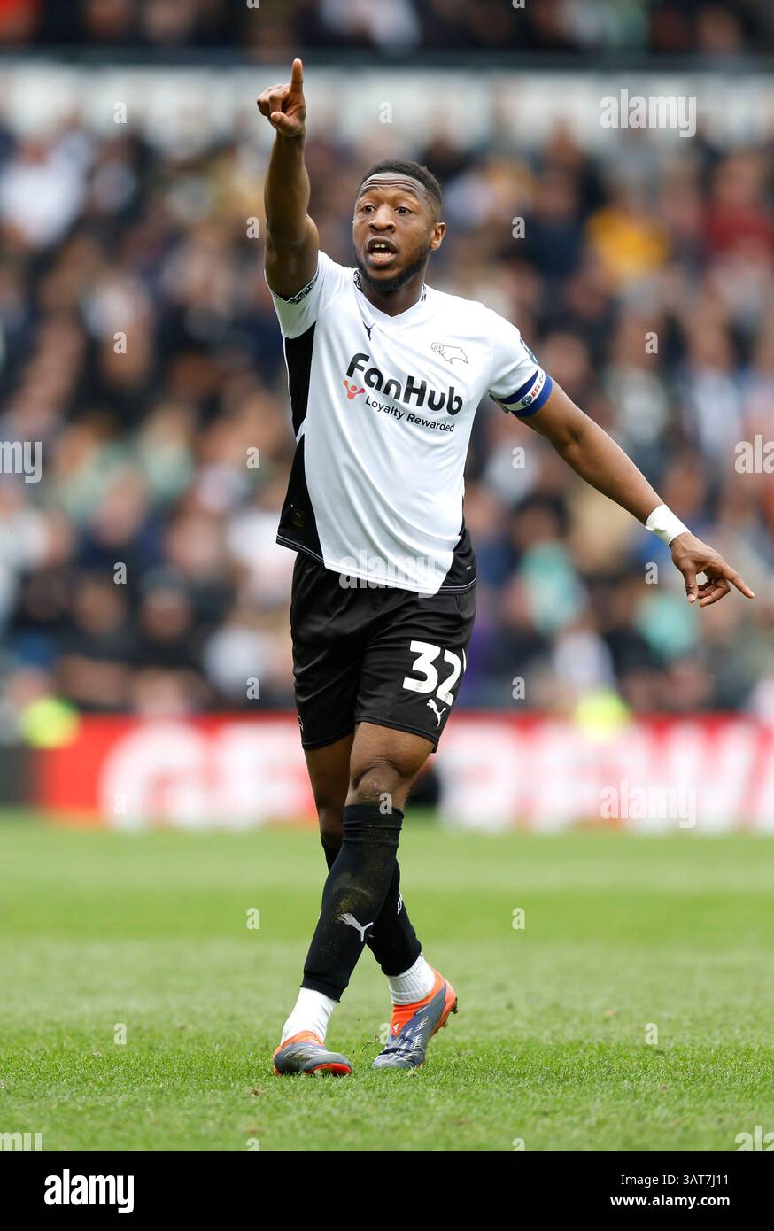 Derby County's Ebou Adams in action during the Sky Bet Championship ...