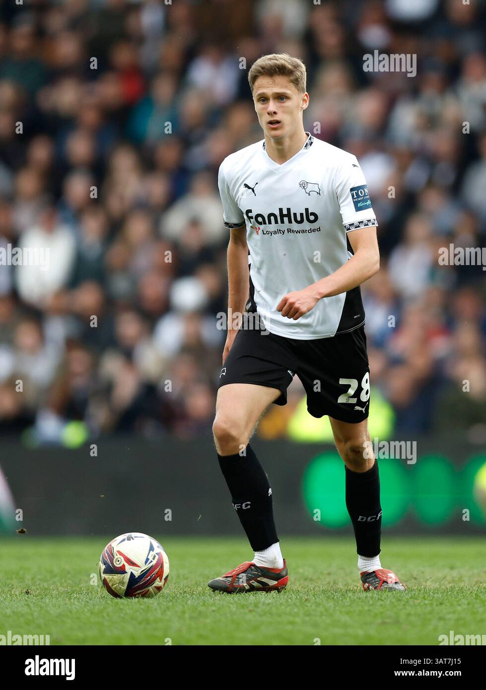 Derby County's Harrison Armstrong in action during the Sky Bet ...