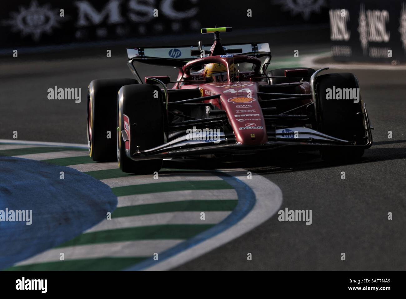 Jeddah, Saudi Arabia. 18th Apr, 2025. Lewis Hamilton (GBR) Ferrari SF ...