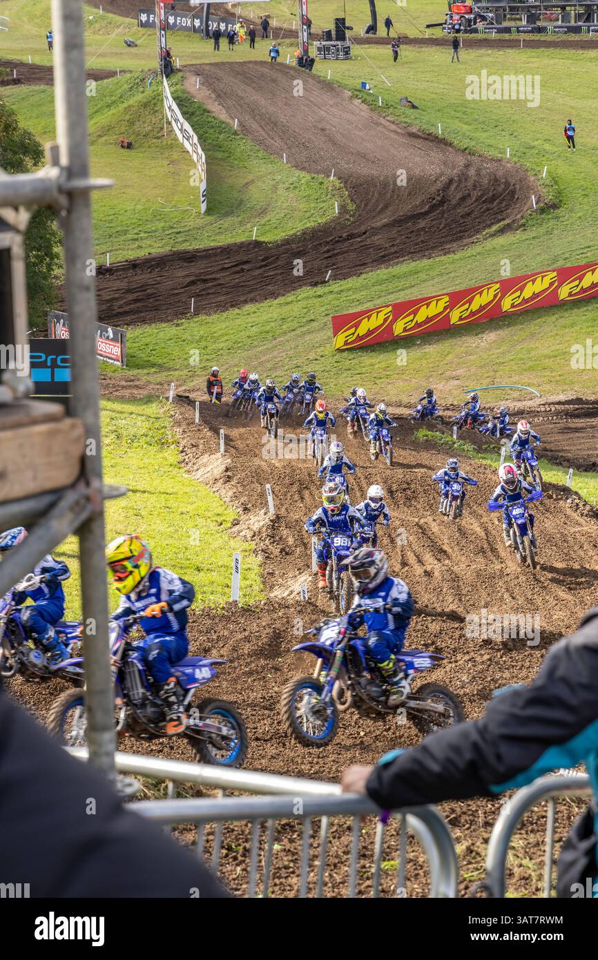 Winchester, UK- October 5, 2024: Matterley Basin Grand Prix track ...