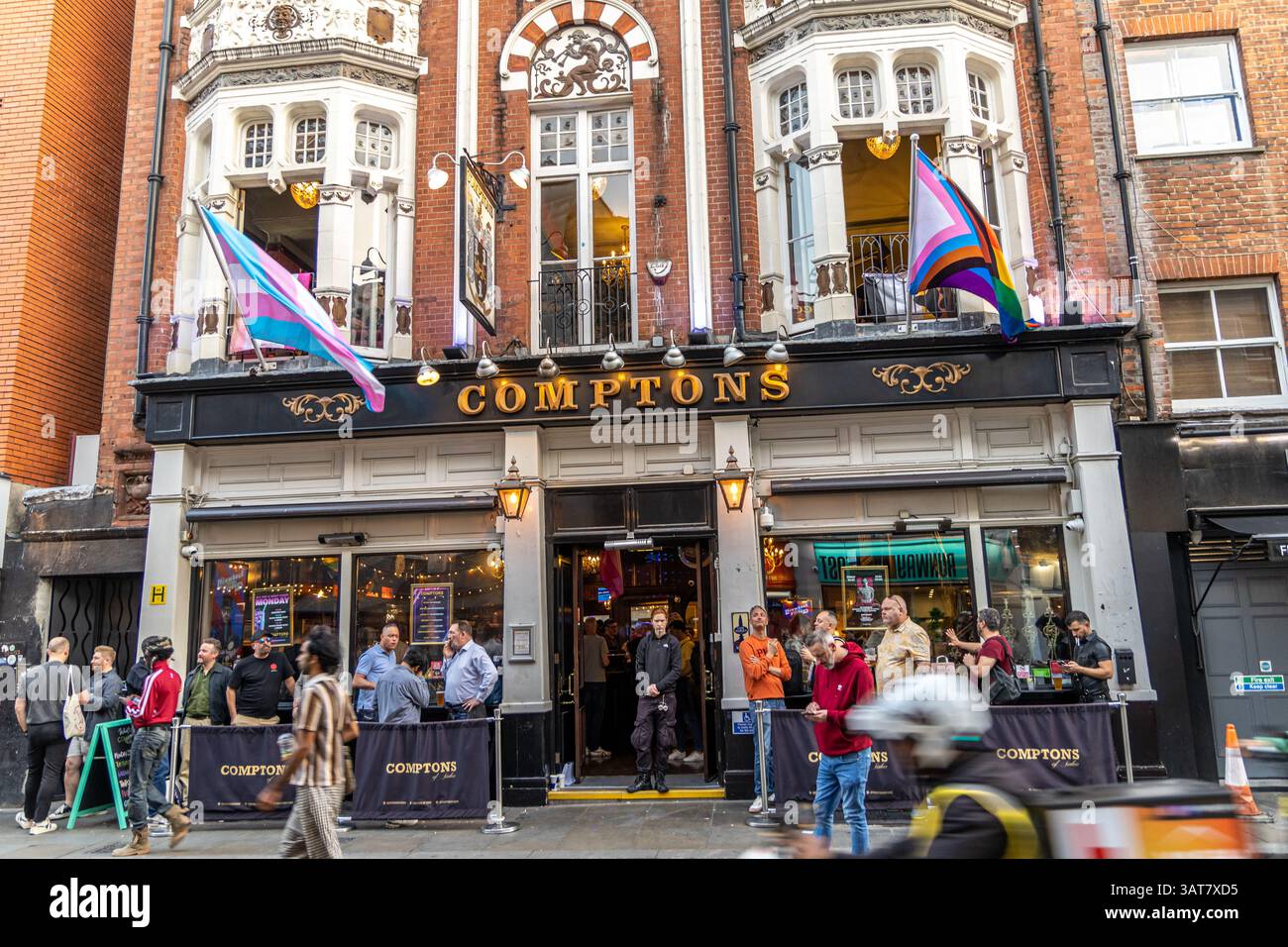 London, UK- September 19, 2024: Comptons bar on Old Compton Street in ...
