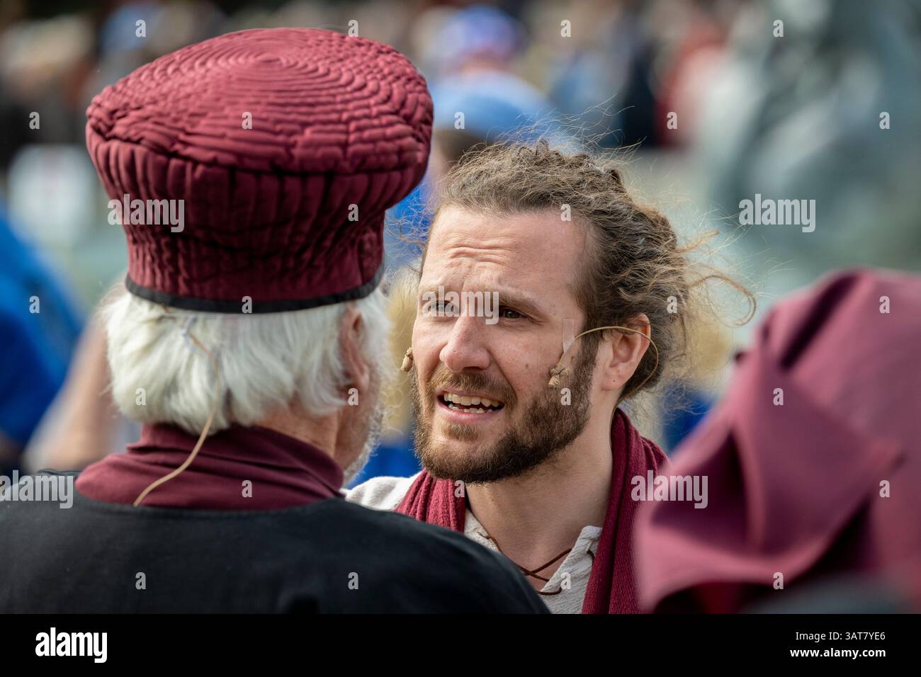 London, UK. 18 April 2025. Secondary school teacher and trained actor ...