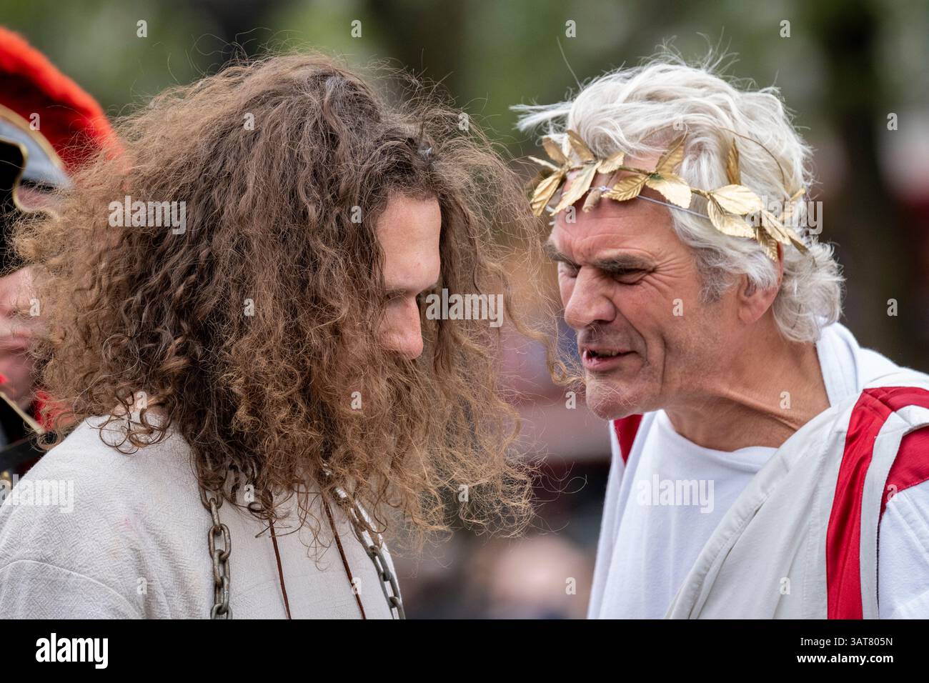 London, UK. 18 April 2025. The arrest. Secondary school teacher and ...