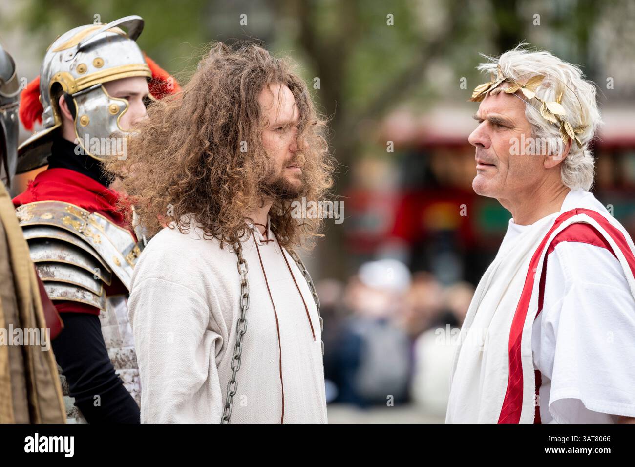London, UK. 18 April 2025. The arrest. Secondary school teacher and ...