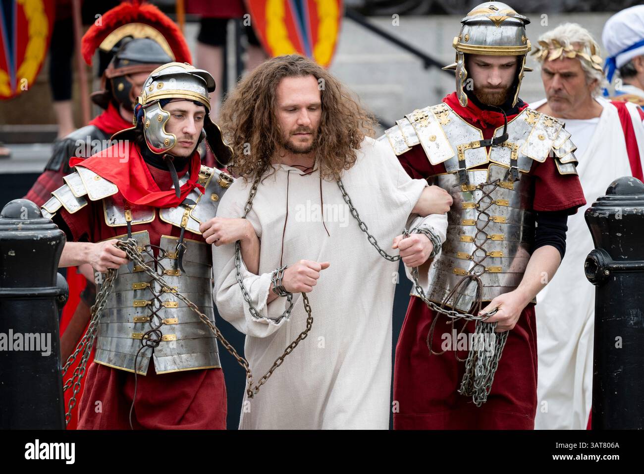 London, UK. 18 April 2025. The arrest. Secondary school teacher and ...