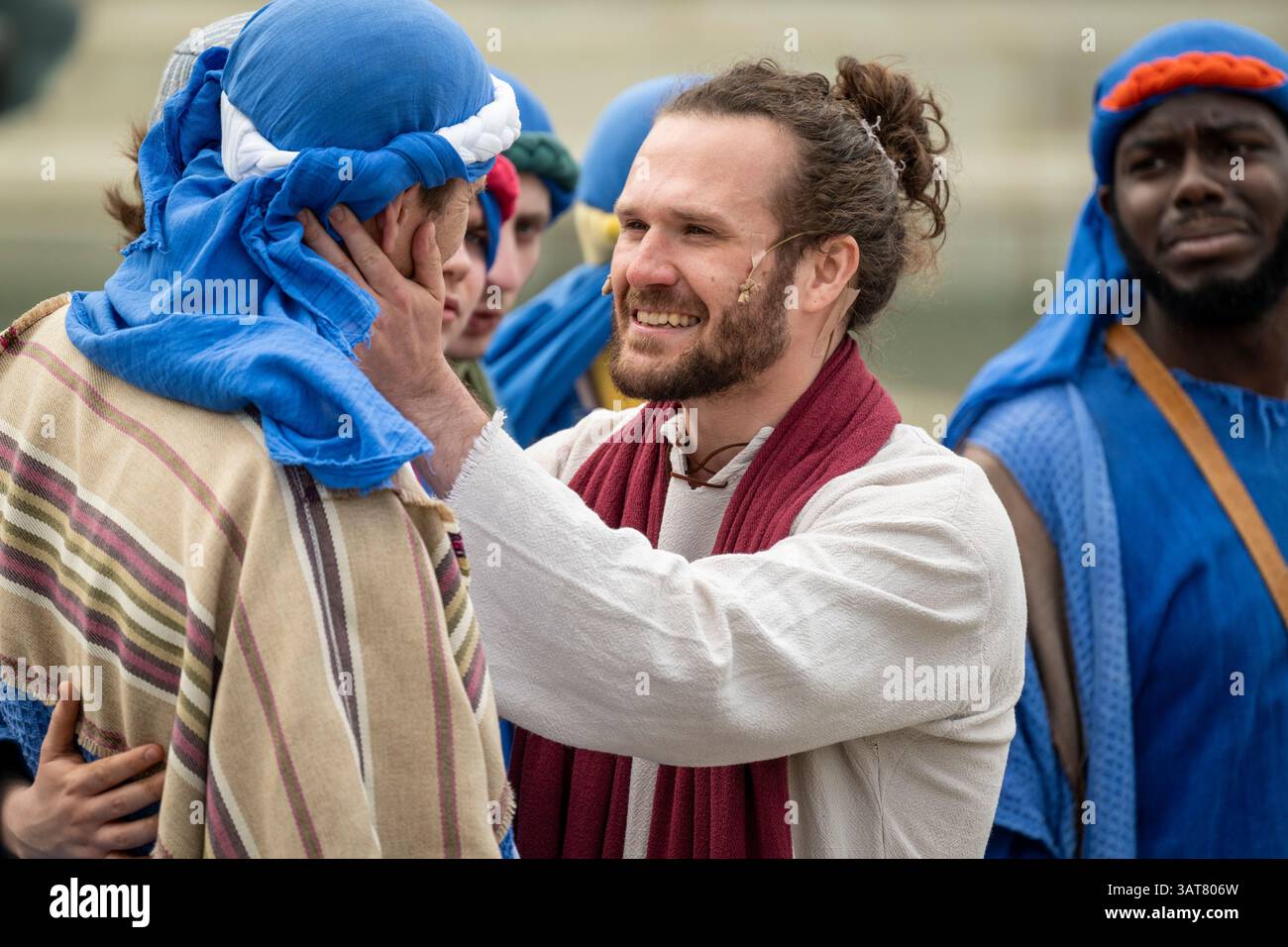 London, UK. 18 April 2025. Secondary school teacher and trained actor ...