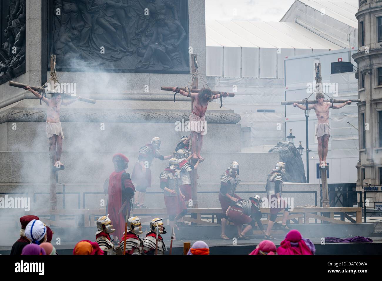 London, UK. 18 April 2025. The crucifixion. Secondary school teacher ...