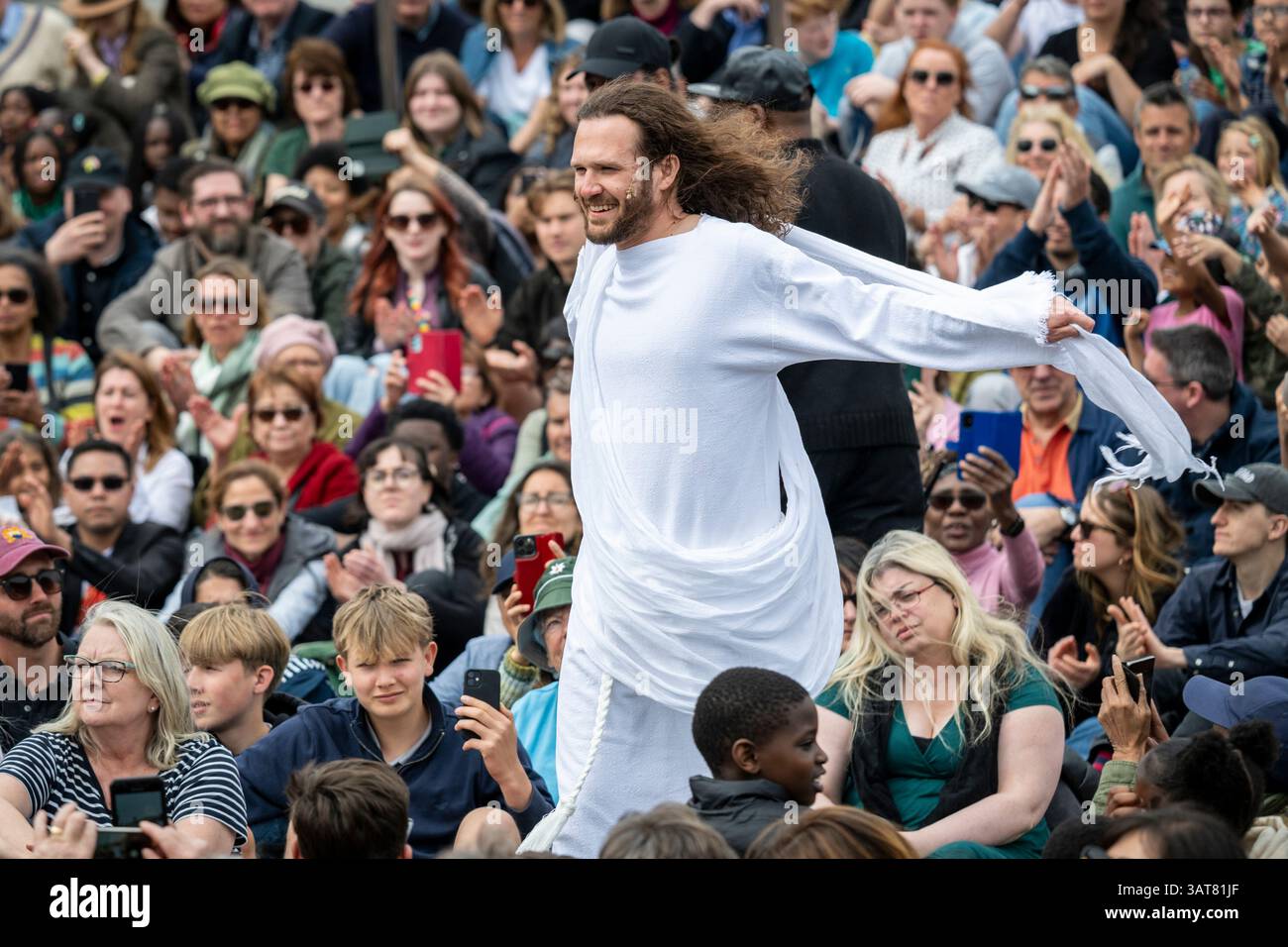 London, UK. 18 April 2025. The resurrection. Secondary school teacher ...