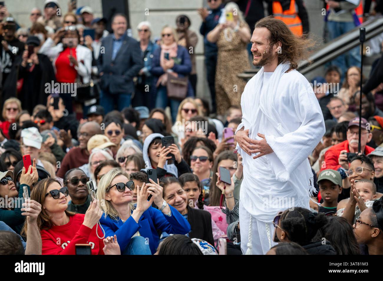London, UK. 18 April 2025. The resurrection. Secondary school teacher ...