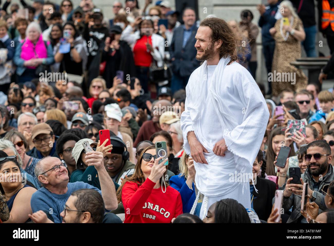 London, UK. 18 April 2025. The resurrection. Secondary school teacher ...