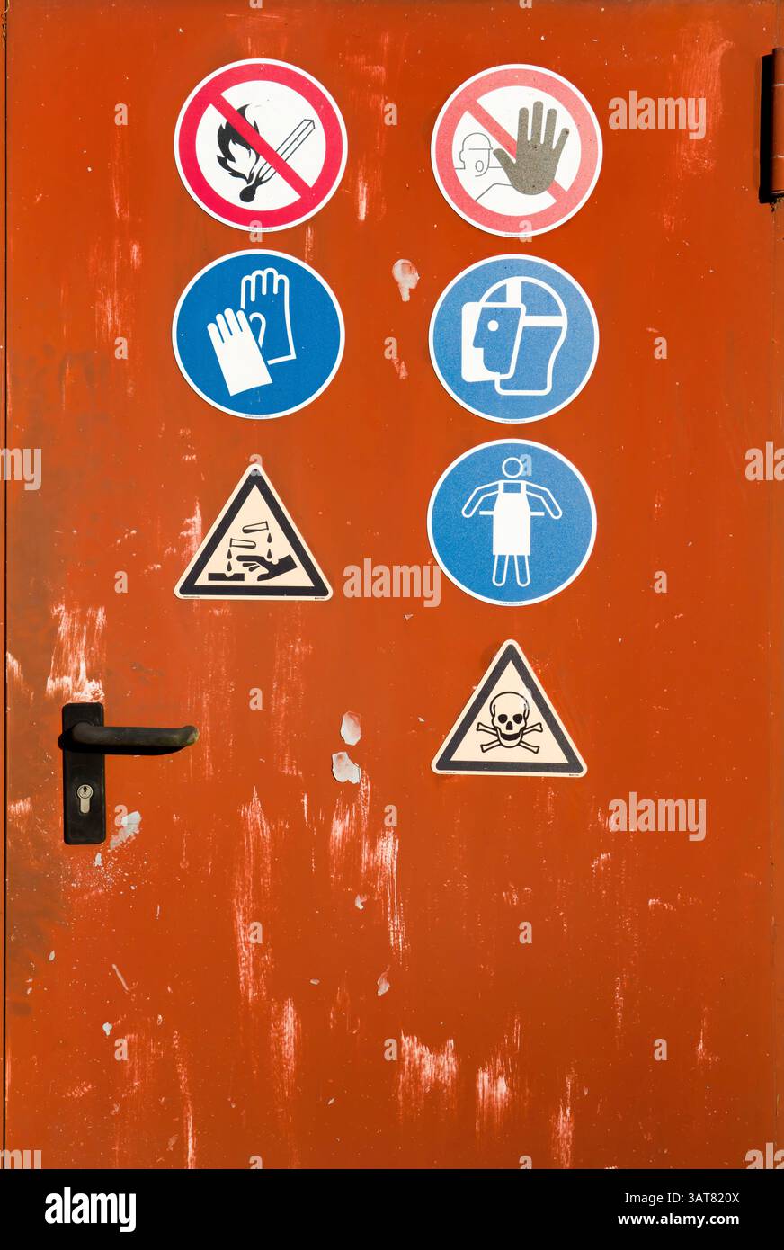 Old hazard label hi-res stock photography and images - Alamy