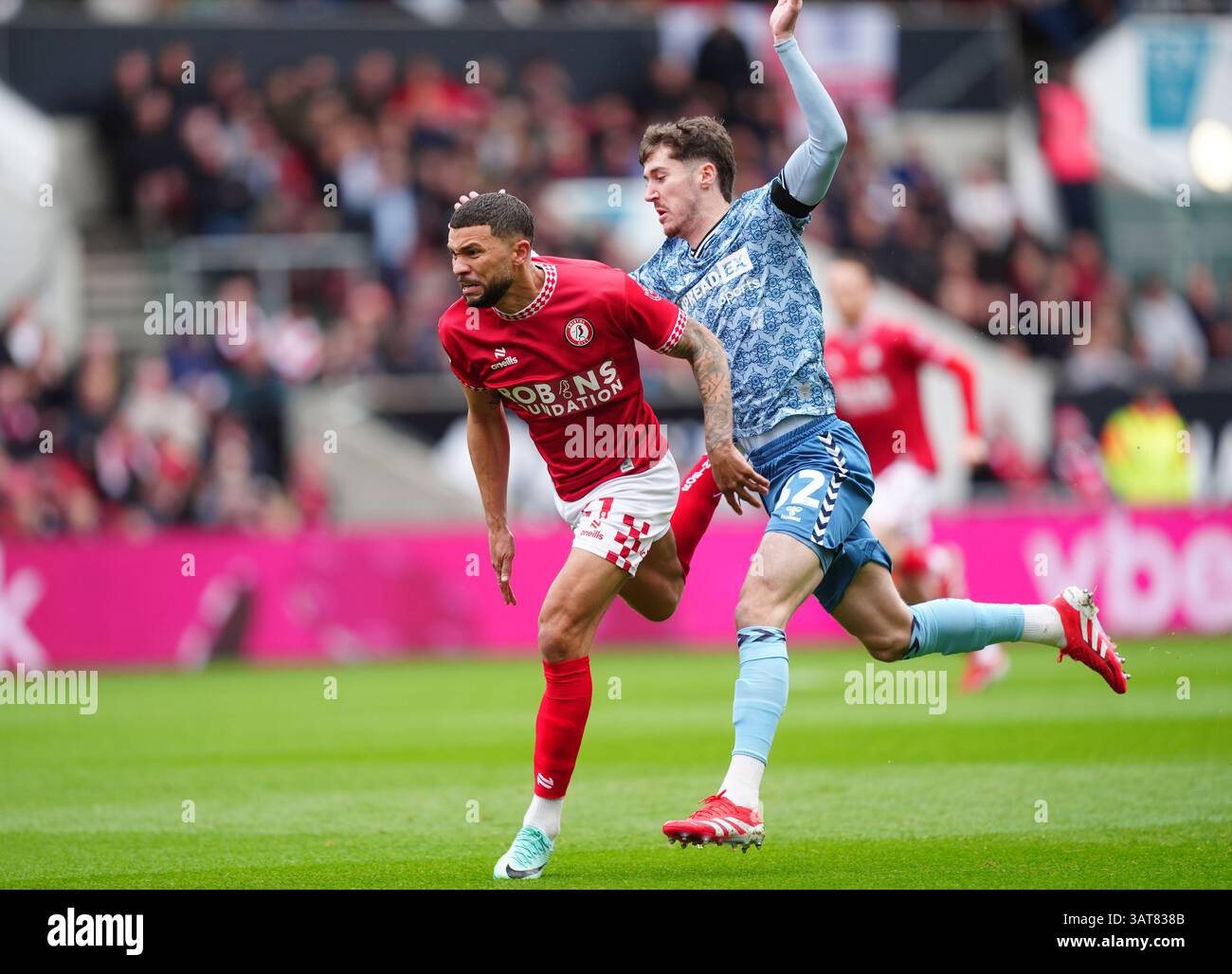 Sunderland's Trai Hume fouls Bristol City's Nahki Wells leading to a ...