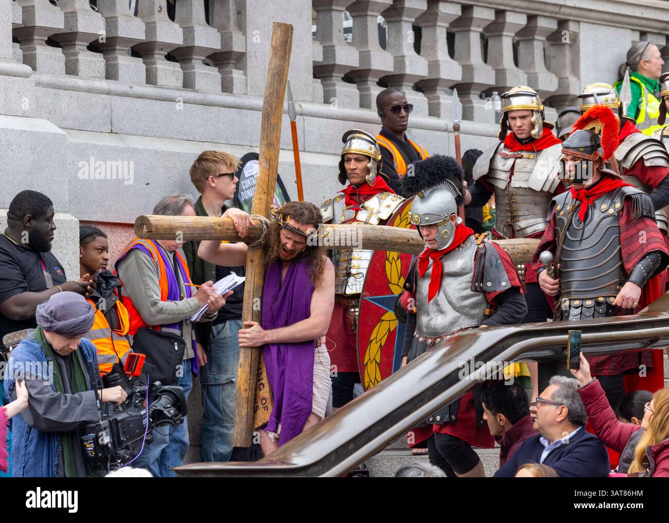 London, UK. 18th Apr, 2025. The Passion of Jesus, The King of the Jews ...