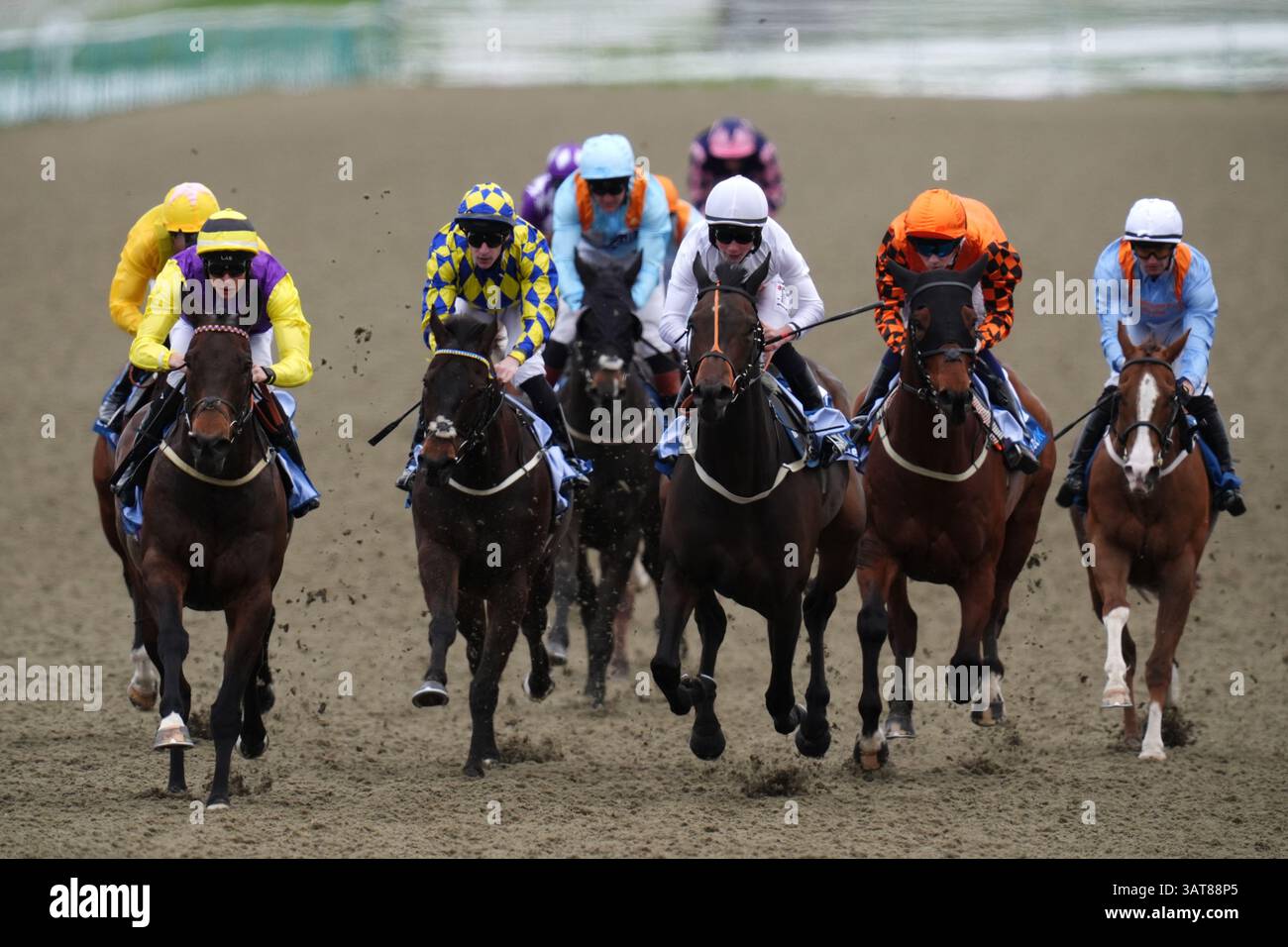 Westmorian ridden by Oliver Stammers (left) on their way to winning the ...