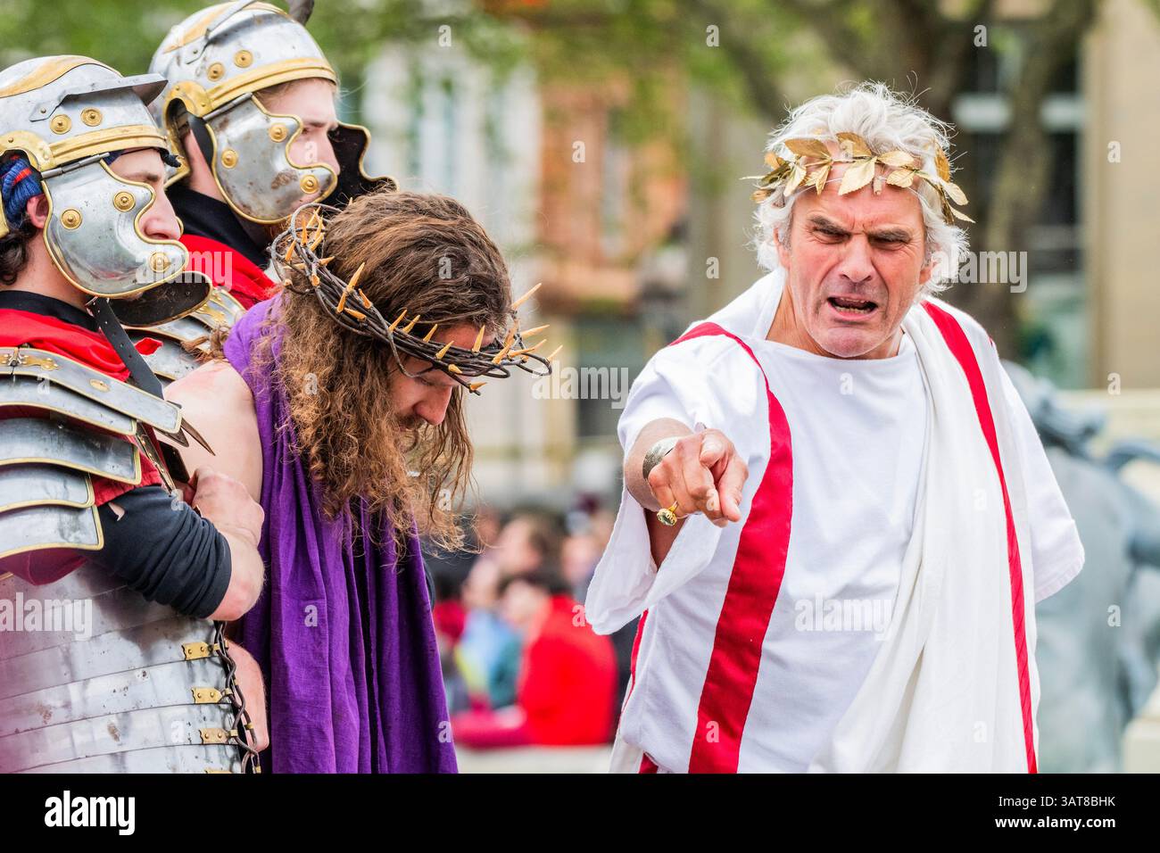London, UK. 18th Apr, 2025. Jesus is judged by Pontius Pilot - The ...