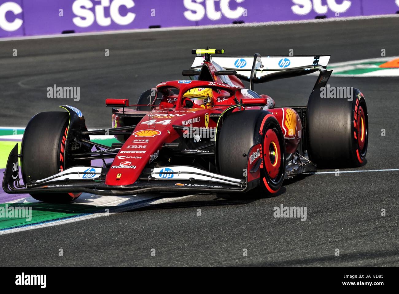 Jeddah, Saudi Arabia. 18th Apr, 2025. Lewis Hamilton (GBR) Ferrari SF ...