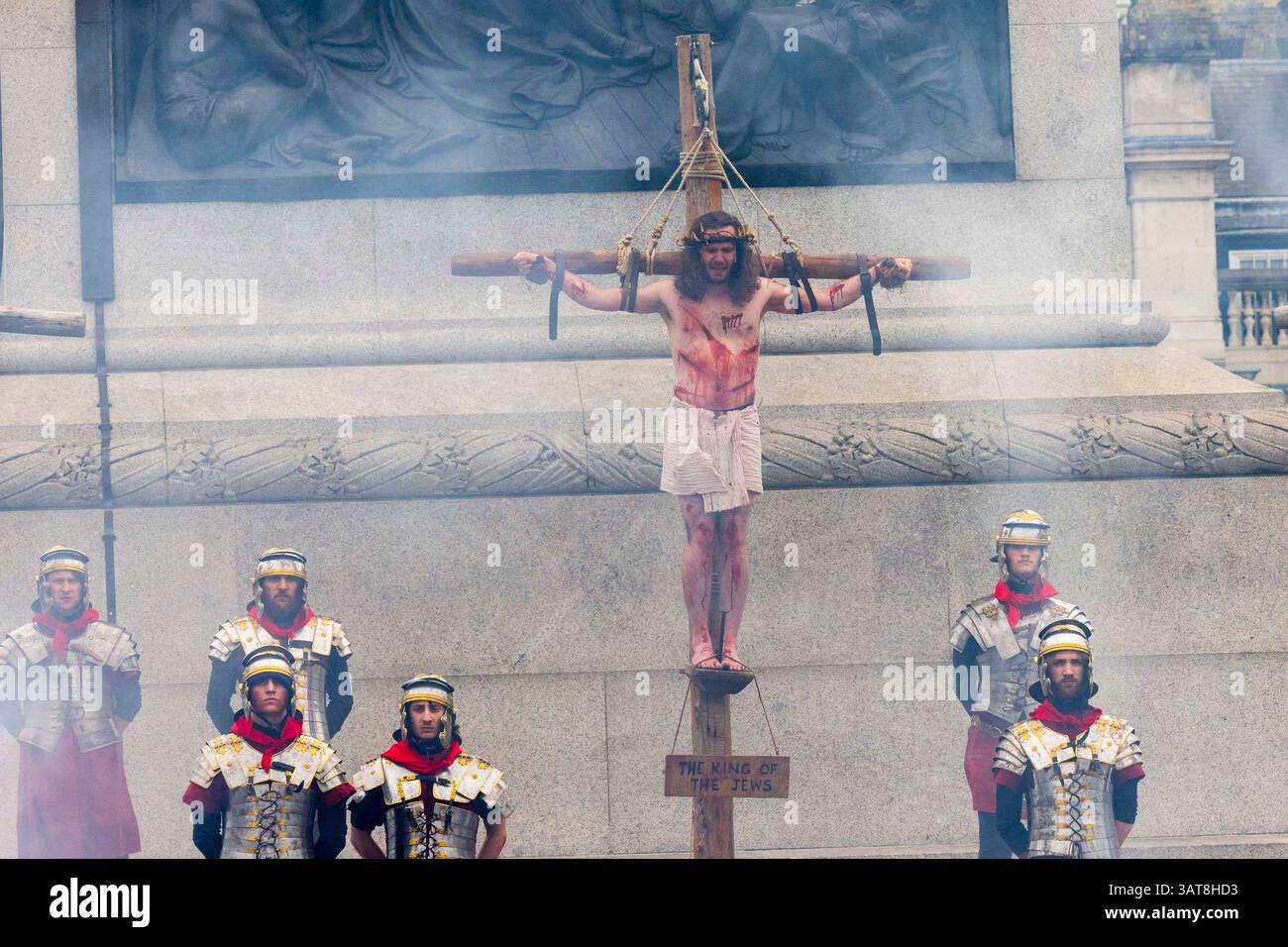 London, UK. 18th Apr, 2025. The Passion of Jesus, The King of the Jews ...