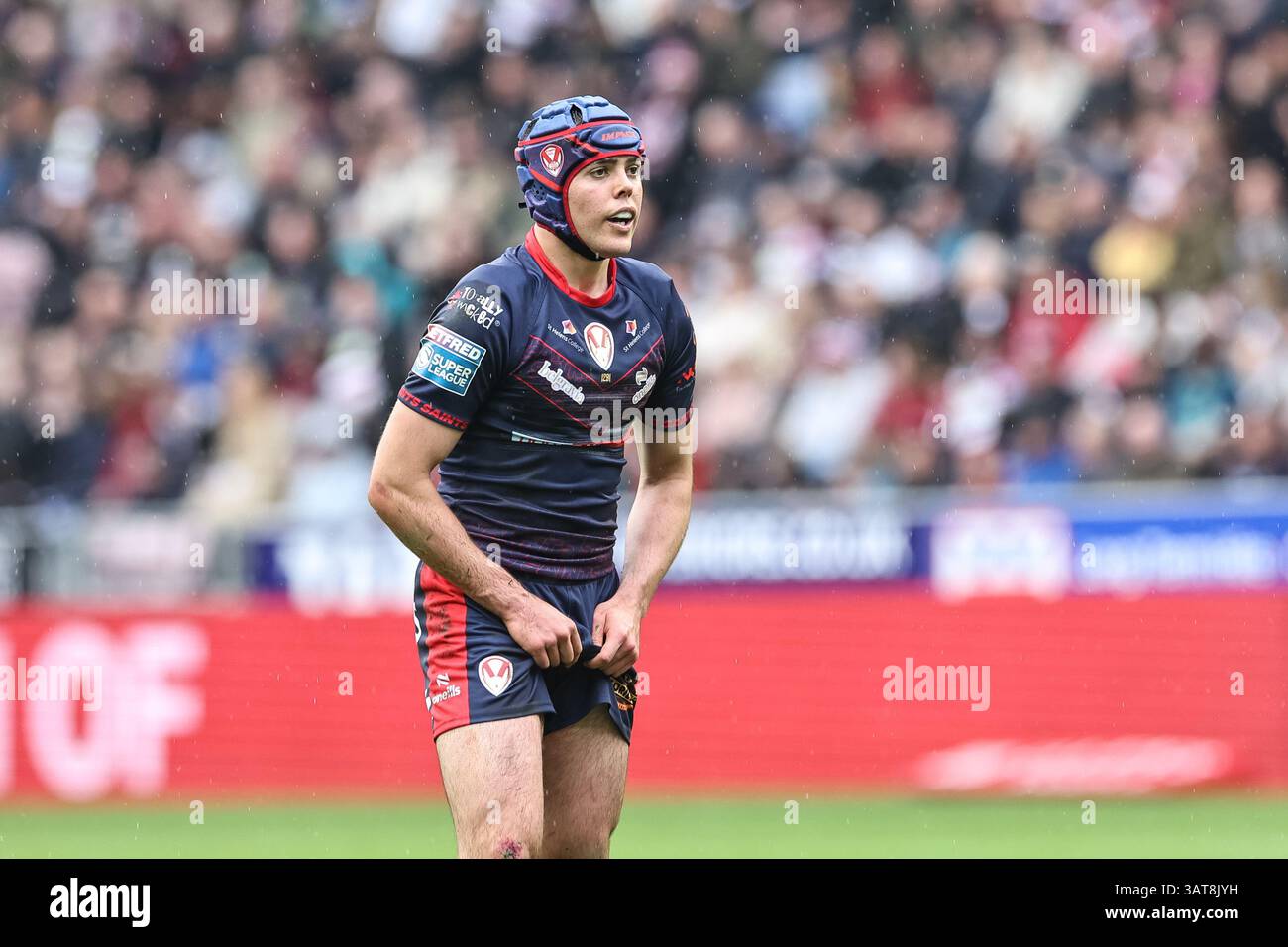 George Whitby of St. Helens during the Betfred Super League Round 8 ...