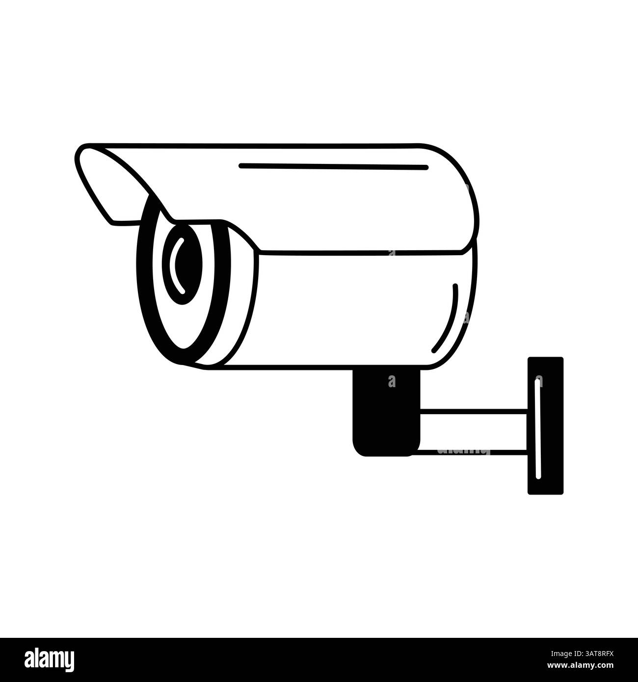 Security camera icon representing property surveillance Stock Vector ...
