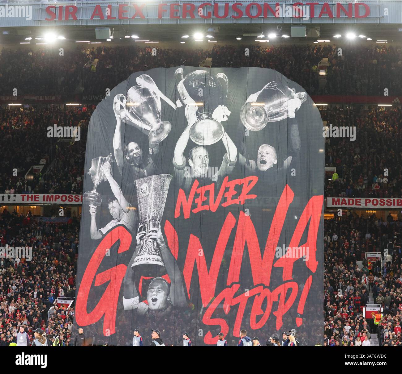 17th April 2025; Old Trafford, Manchester, England; Europa League ...