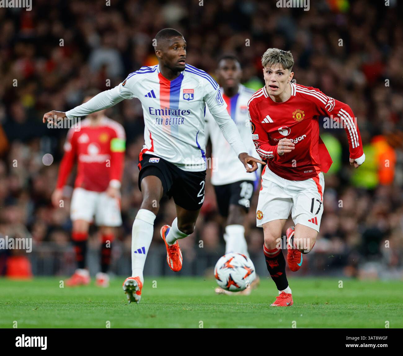 Old Trafford, Manchester, UK. 17th Apr, 2025. Europa League Quarter ...