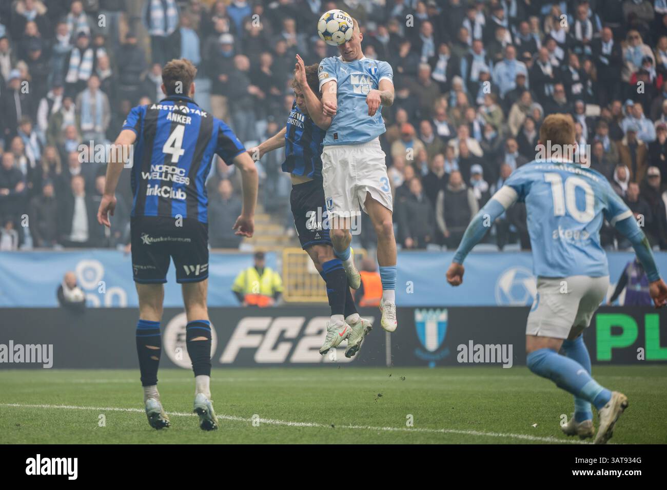 250418 Malmö FFs Daniel Gudjohnsen under fotbollsmatchen i Allsvenskan ...