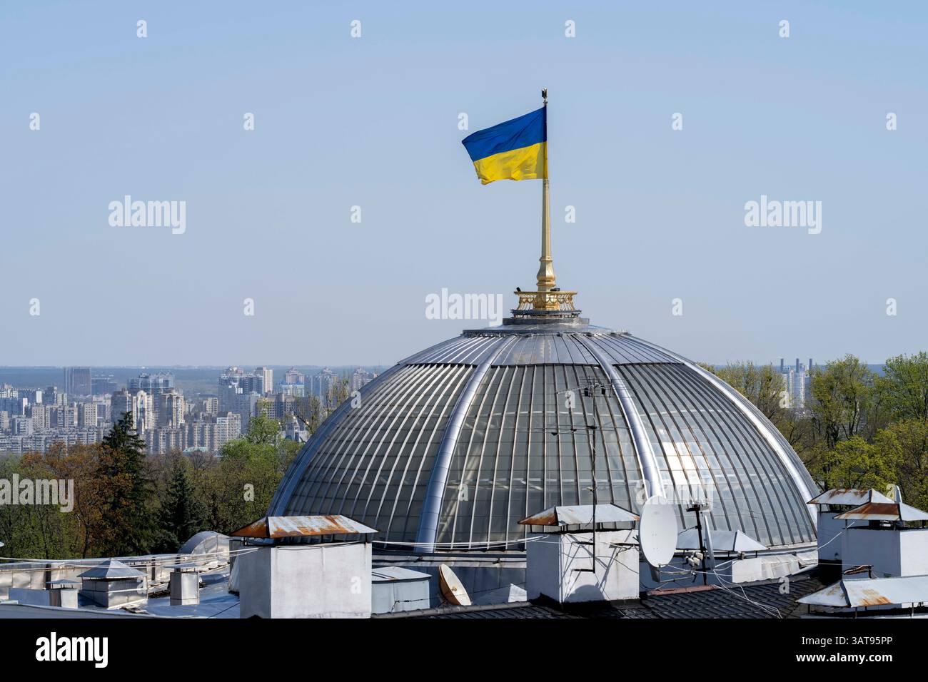 Main building of the Ukrainian Parliament, the Verkhovna Rada of ...