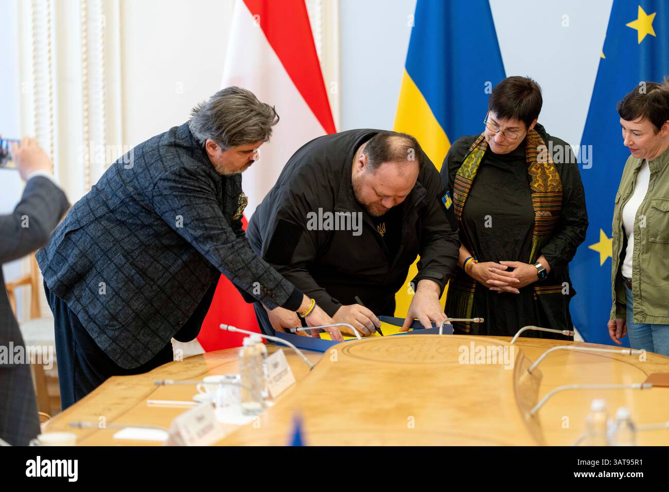 RUSLAN STEFANCHUK, chairman of the Ukrainian Parliament, the Verkhovna ...
