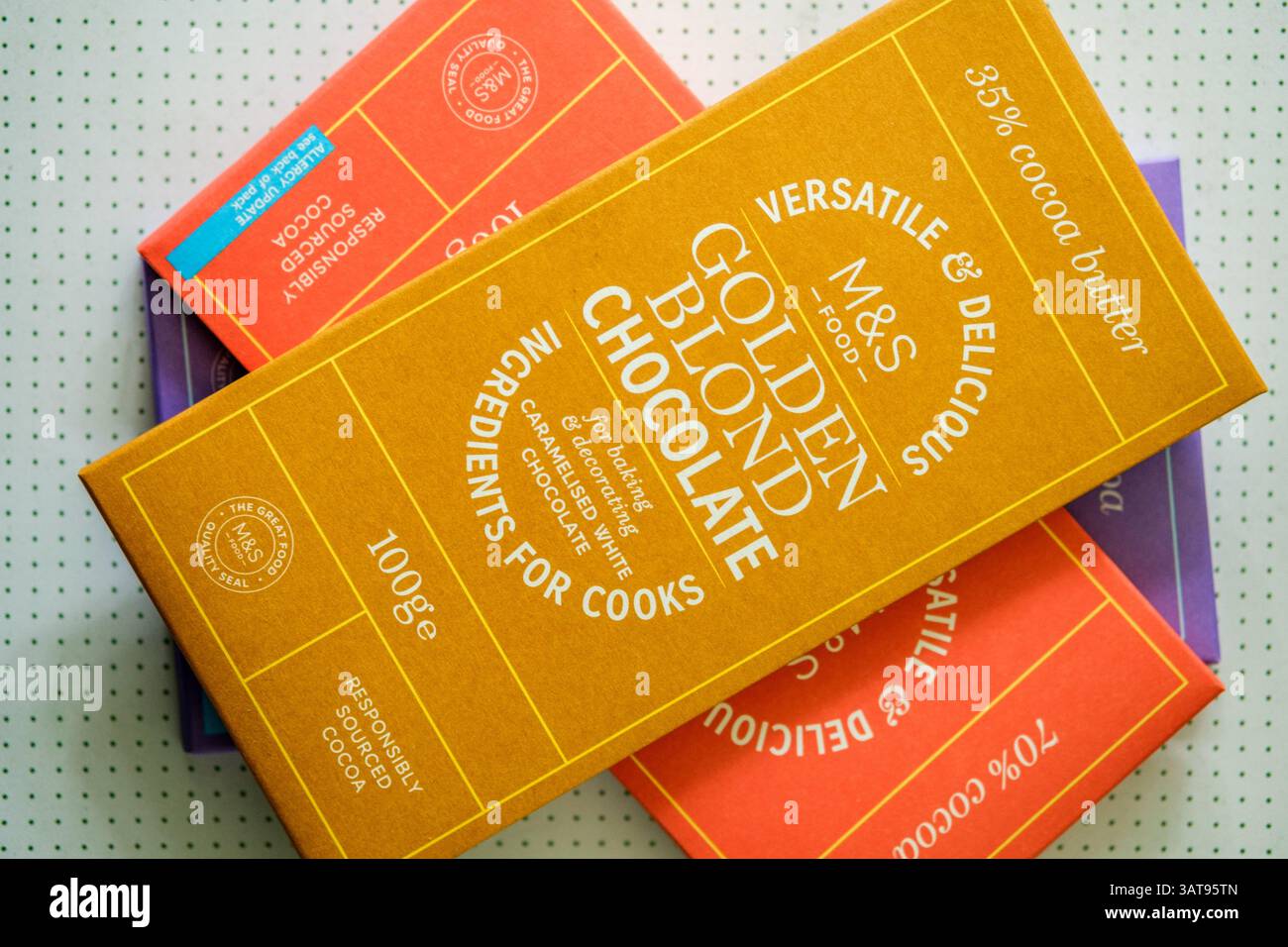 London UK April 18 2025, Selection Of Marks And Spencer Milk, Dark And ...