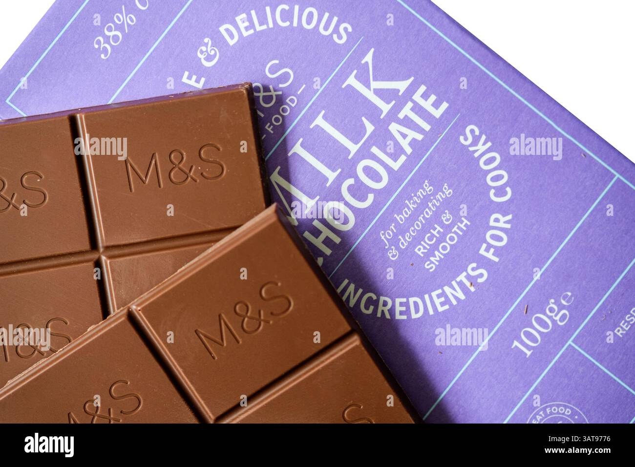 London UK April 18 2025, Marks And Spencer Milk Chocolate Cooking ...