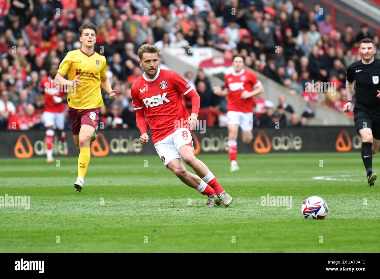 London, England. 18th Apr 2025. Luke Berry during the Sky Bet EFL ...