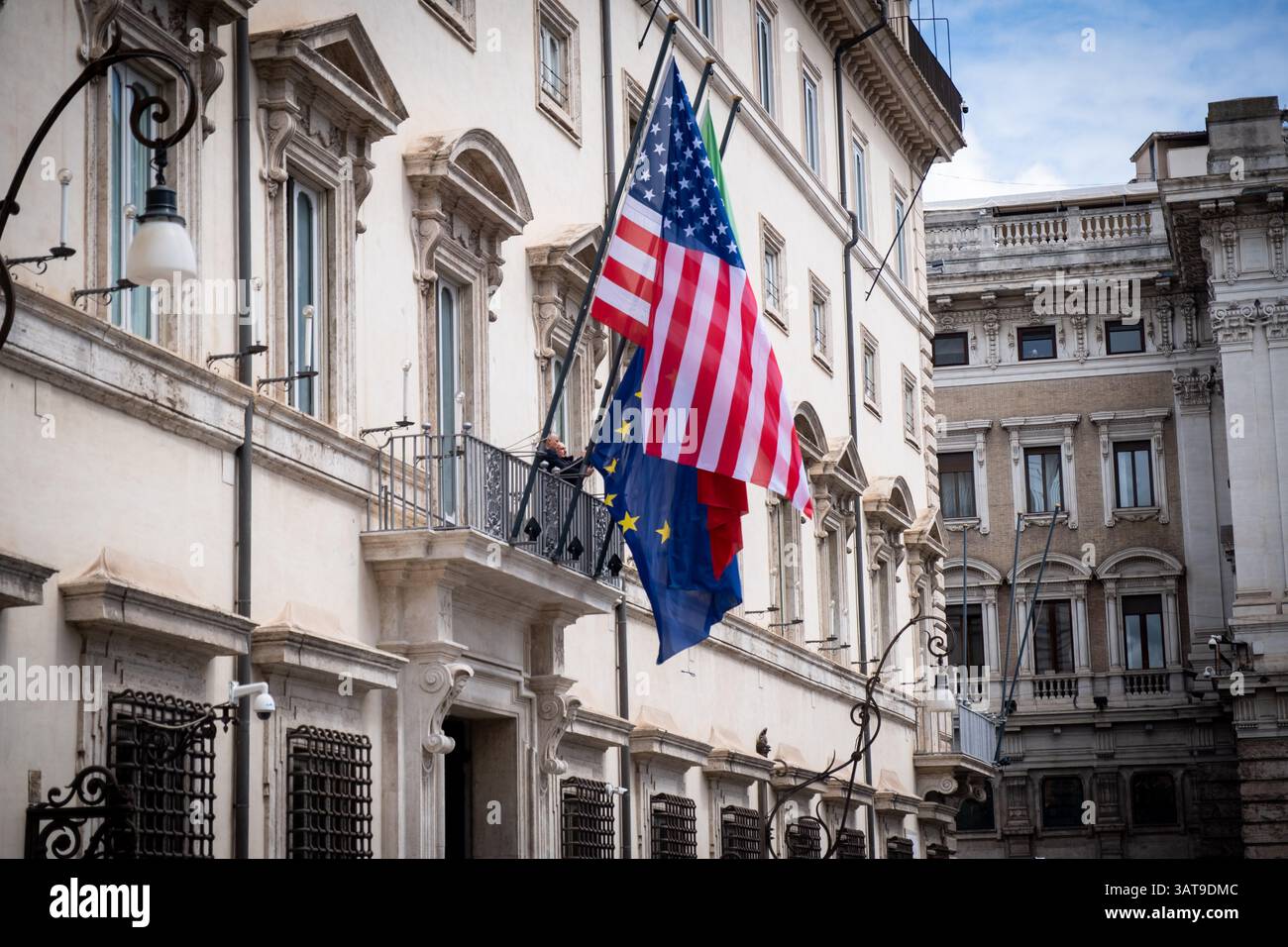 Rome, Rm, Italy. 18th Apr, 2025. On the occasion of the visit of J.D ...