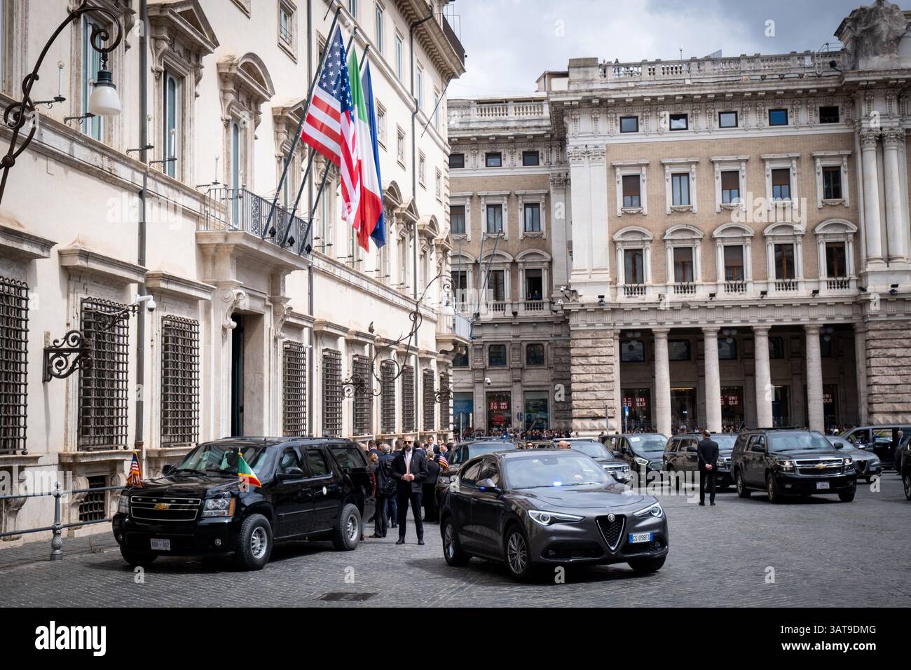 Rome, Rm, Italy. 18th Apr, 2025. On the occasion of the visit of J.D ...