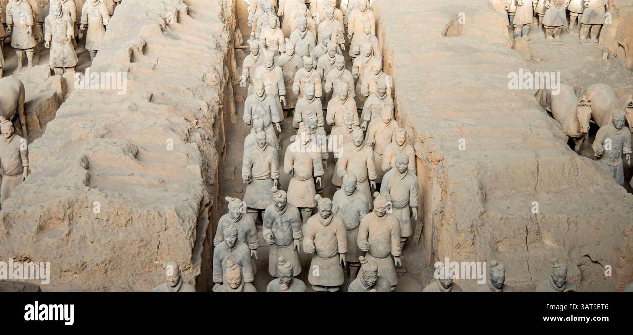 home of the recently discovered terracotta army of qin shi huang in zi ...