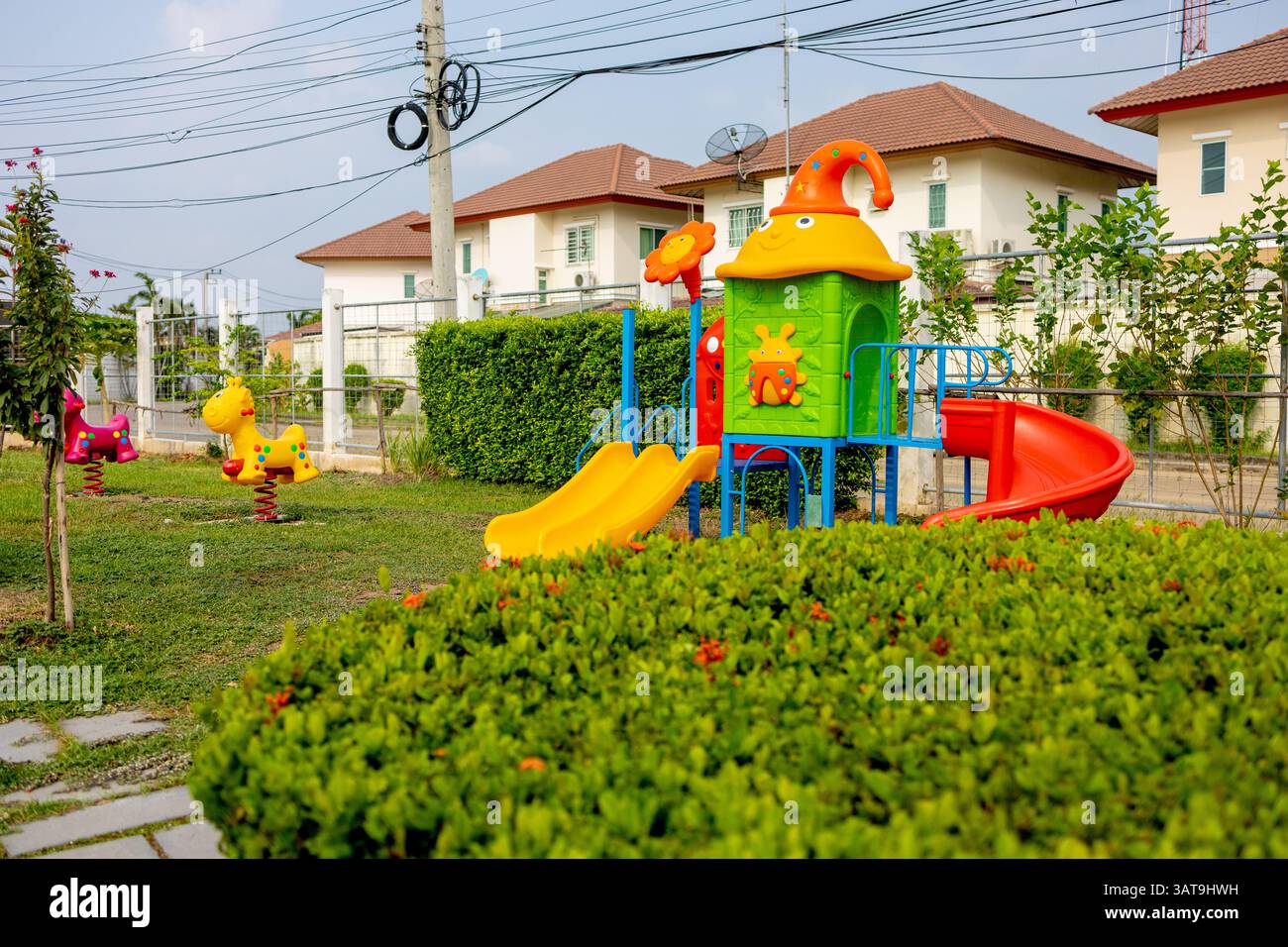 Bangkok, THAILAND - March 30, 2025: Children Colorful playground in the ...