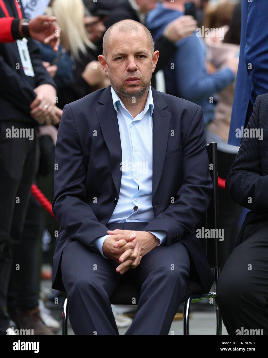 Barry Hawkins during the 2025 Halo World Snooker Championship press ...