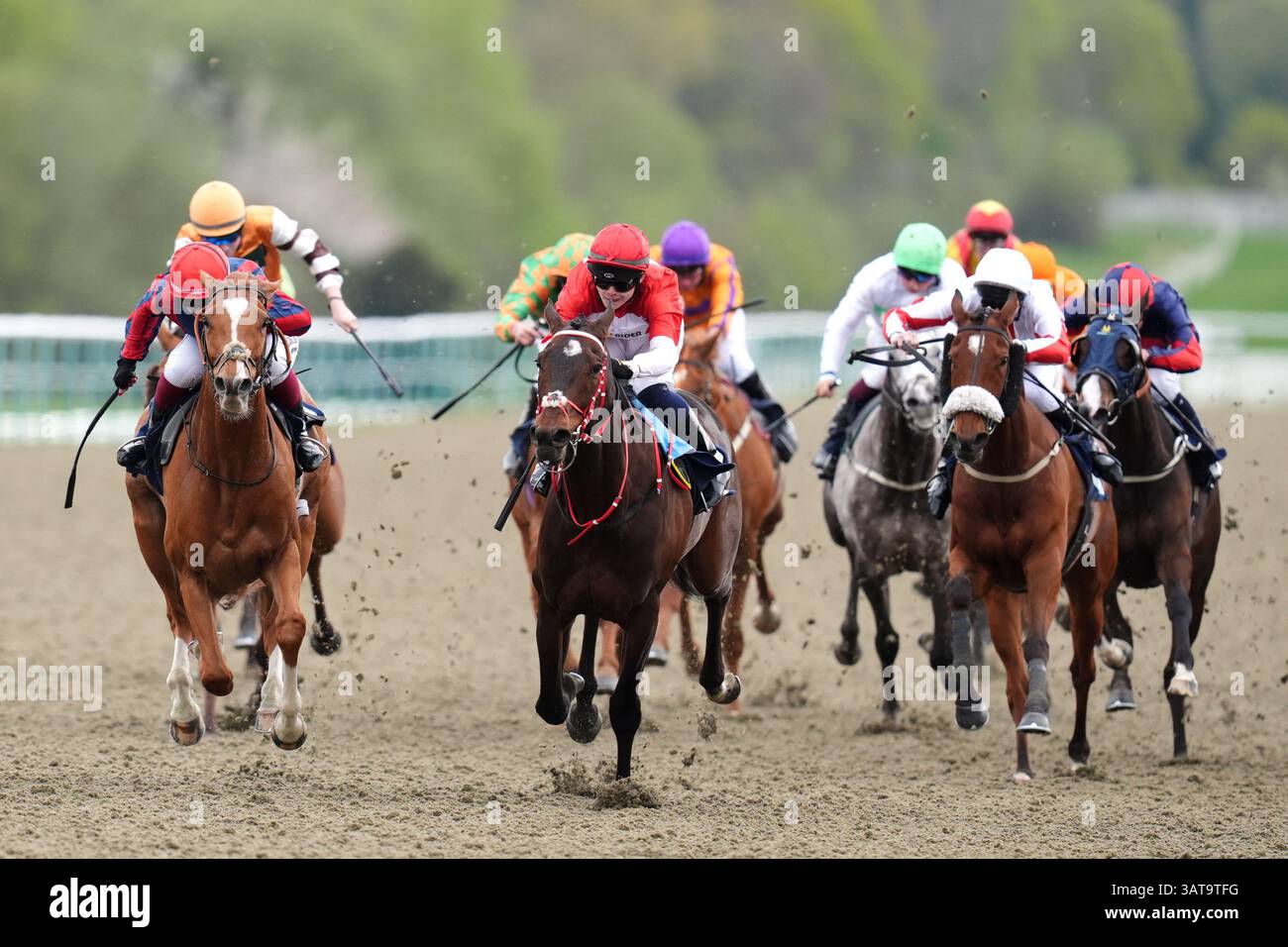 Tides Of War ridden by Taryn Langley on their way to winning the BetUK ...