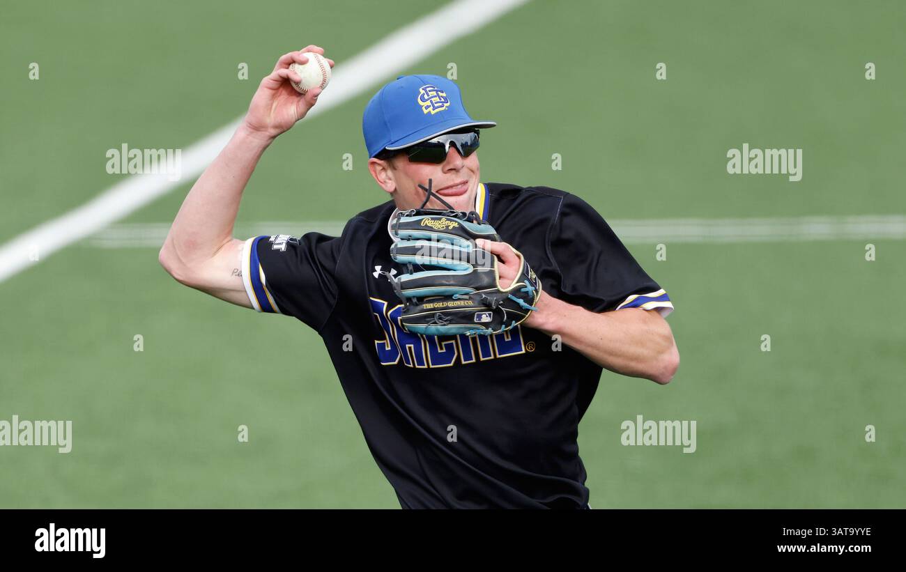 South Dakota State infielder Nolan Grawe (4) during an NCAA college ...