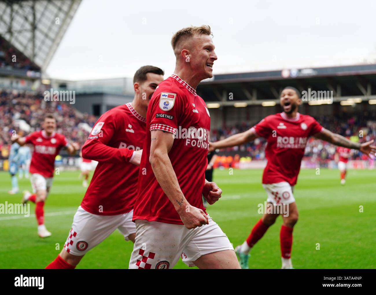 Bristol City's Ross McCrorie celebrates scoring their side's second ...