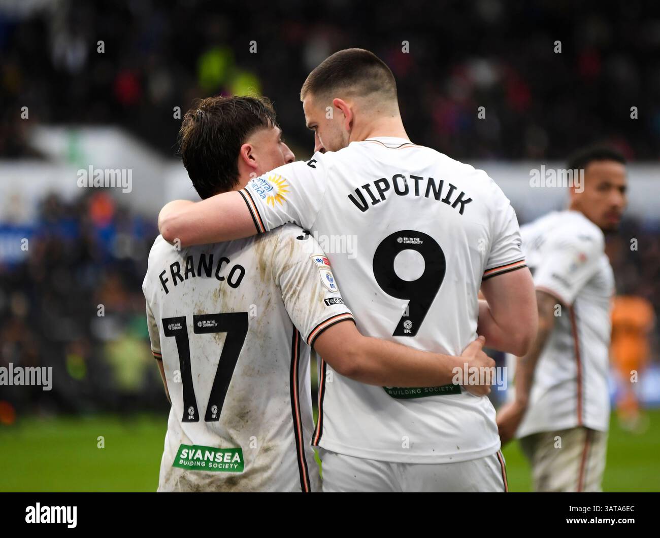 Swansea.com Stadium, Swansea, UK. 18th Apr, 2025. EFL Championship ...
