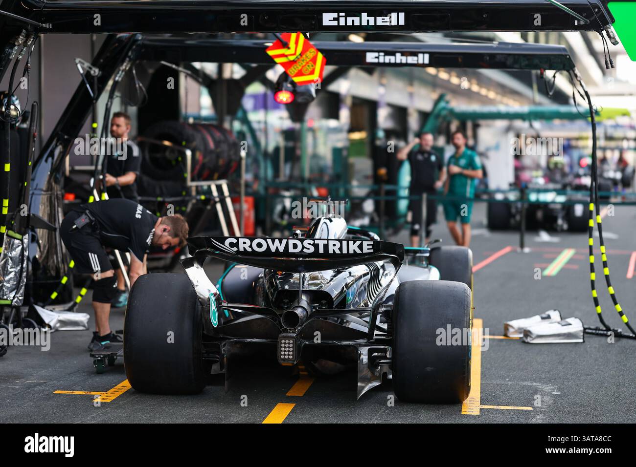 JEDDAH, SAUDI ARABIA - APRIL 18: George Russell of Great Britain and ...