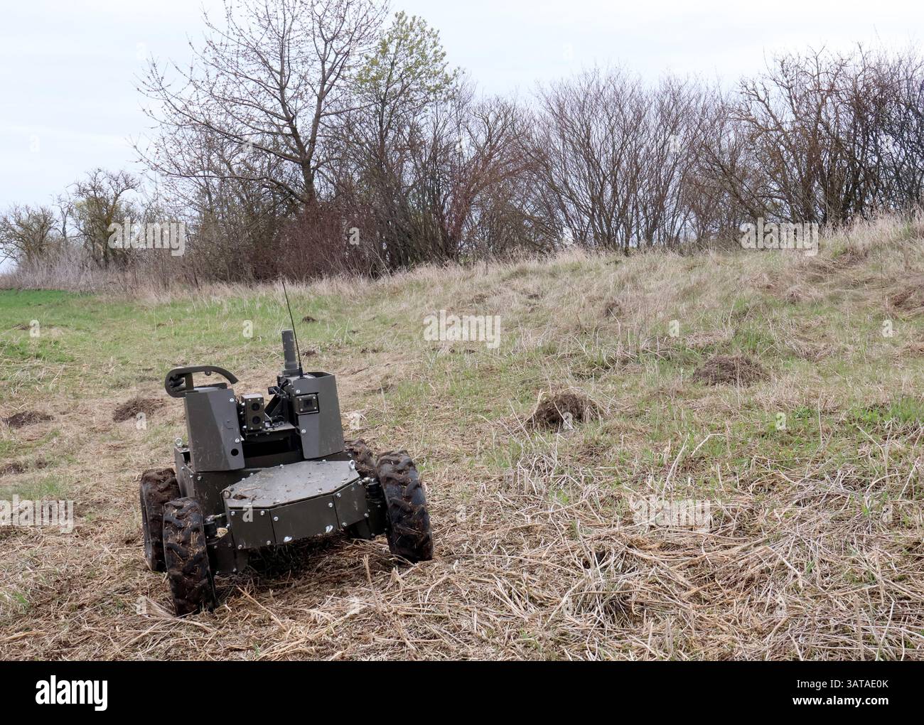 A Liut (Rage) combat ground robotic complex is pictured during the ...
