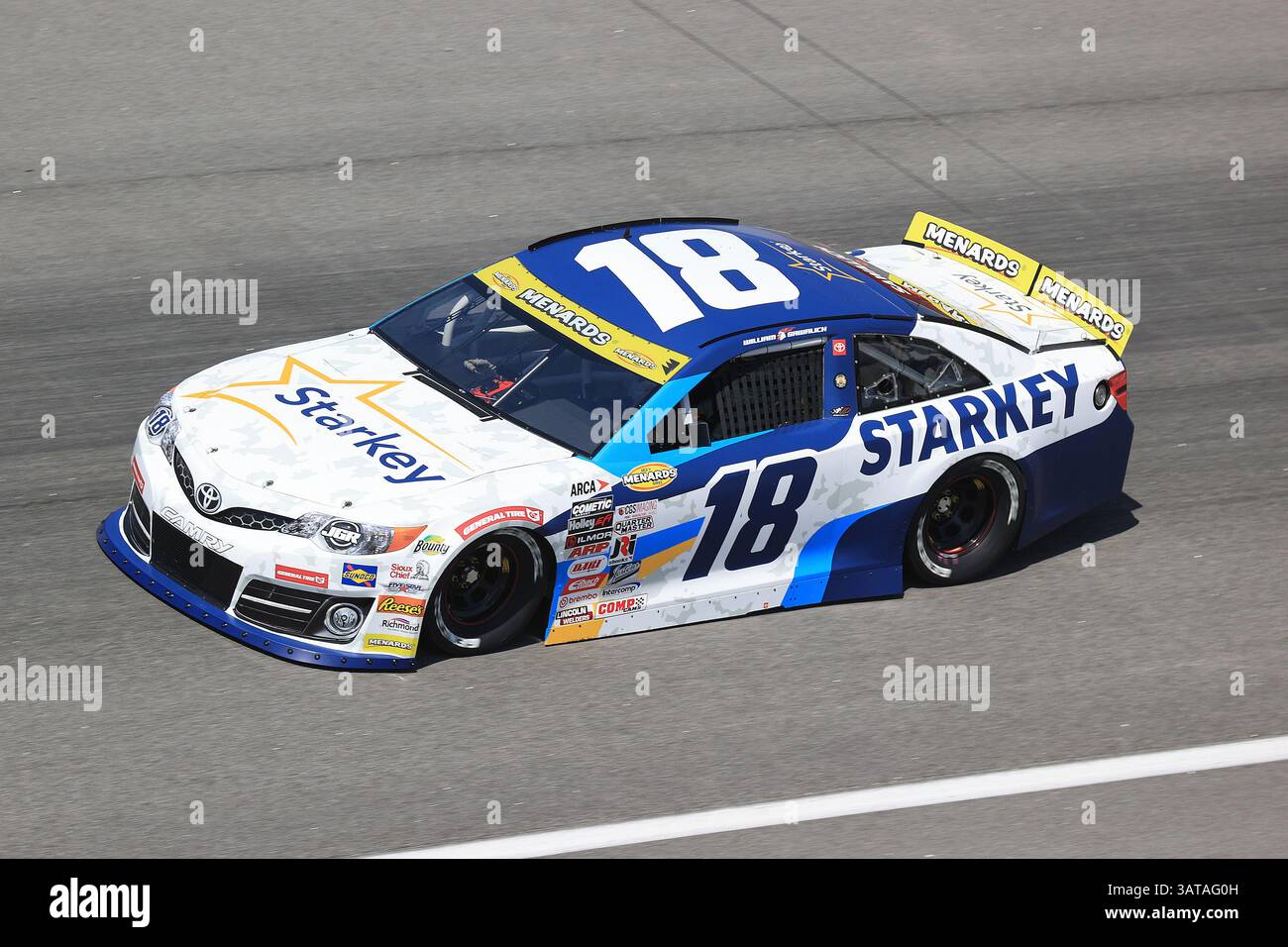 ROCKINGHAM, NC - APRIL 18: William Sawalich (#18 Starkey Toyota) during ...