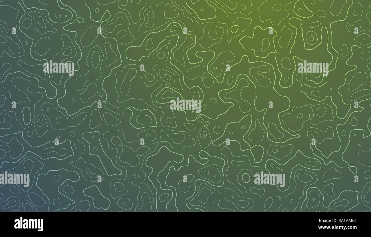 Topographic contour pattern representing abstract terrain elevation ...