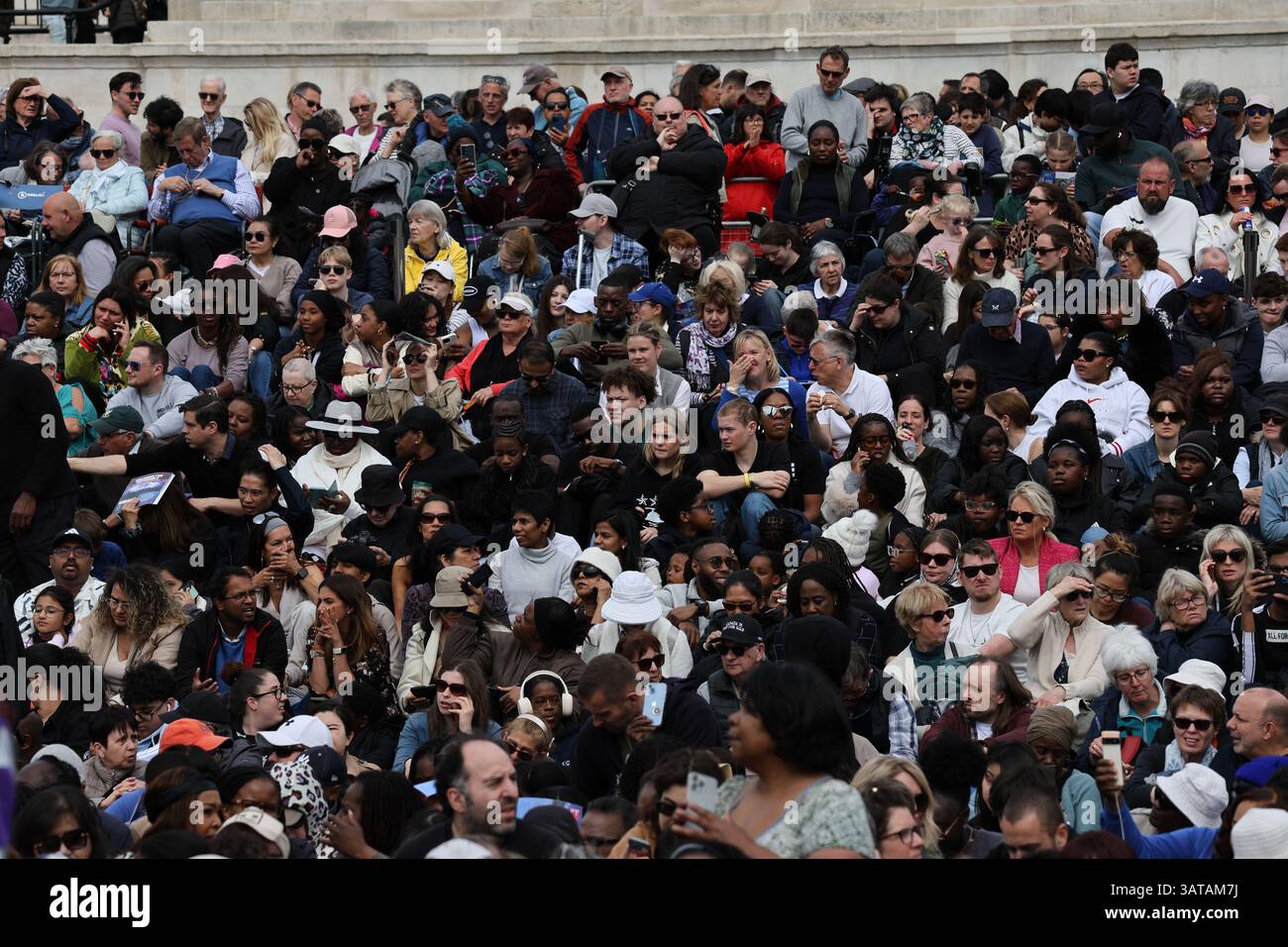 LONDON, ENGLAND - APRIL 18 2025: Peter Bergin as 'Jesus' performs at ...