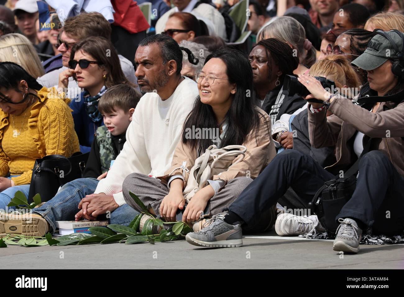 LONDON, ENGLAND - APRIL 18 2025: Peter Bergin as 'Jesus' performs at ...