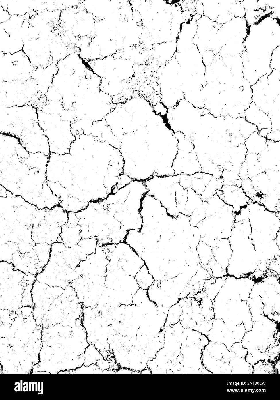 Cracked surface texture on white background Stock Photo - Alamy